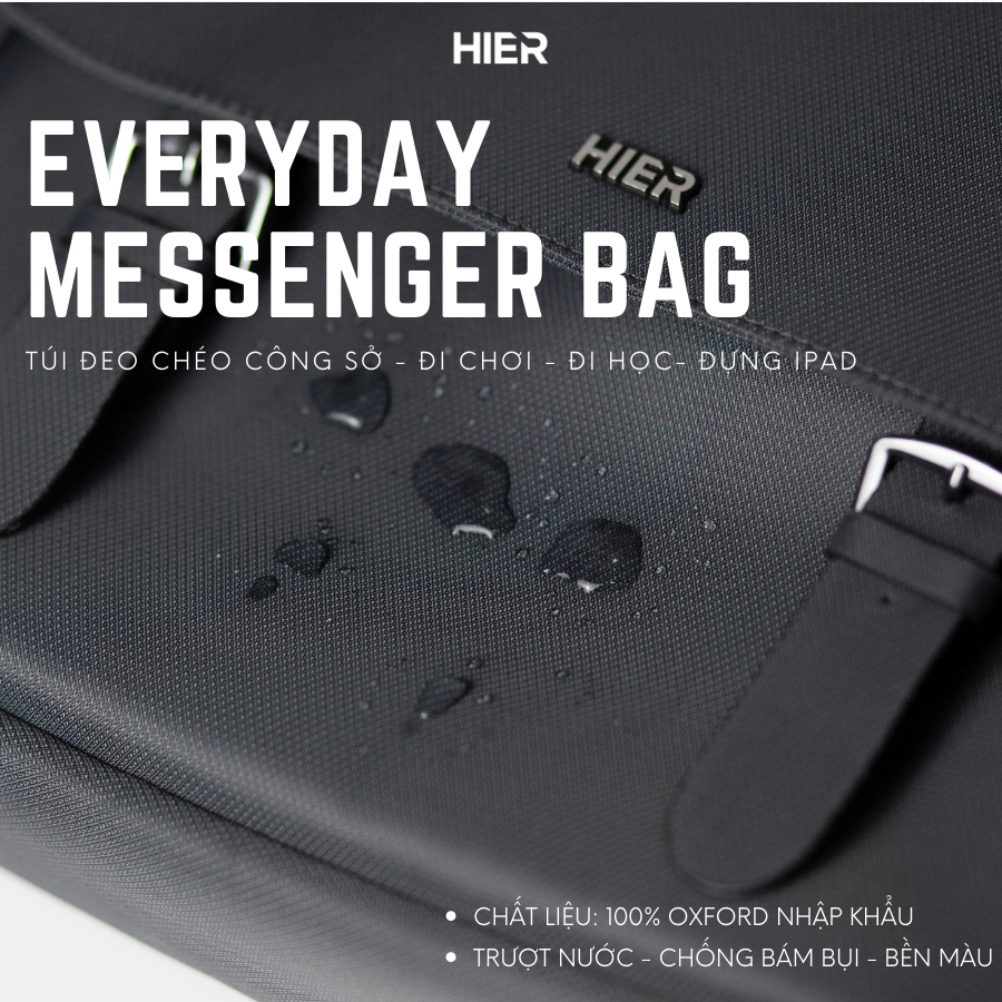 Genuine HIER BRAND Men's Crossbody Bag Everyday Messenger Bag ...