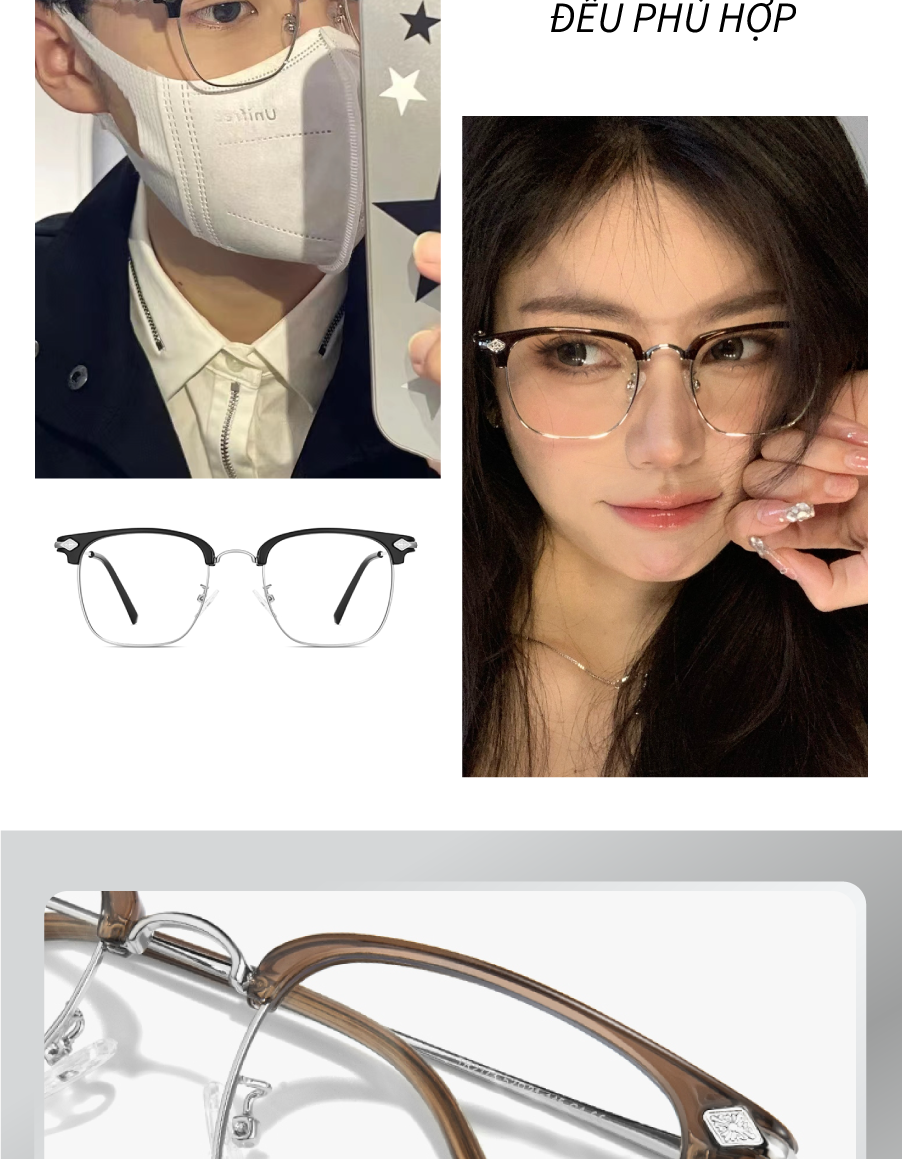 Lorie Men's and Women's Glasses Frames in Dark Brown color, super hot ...