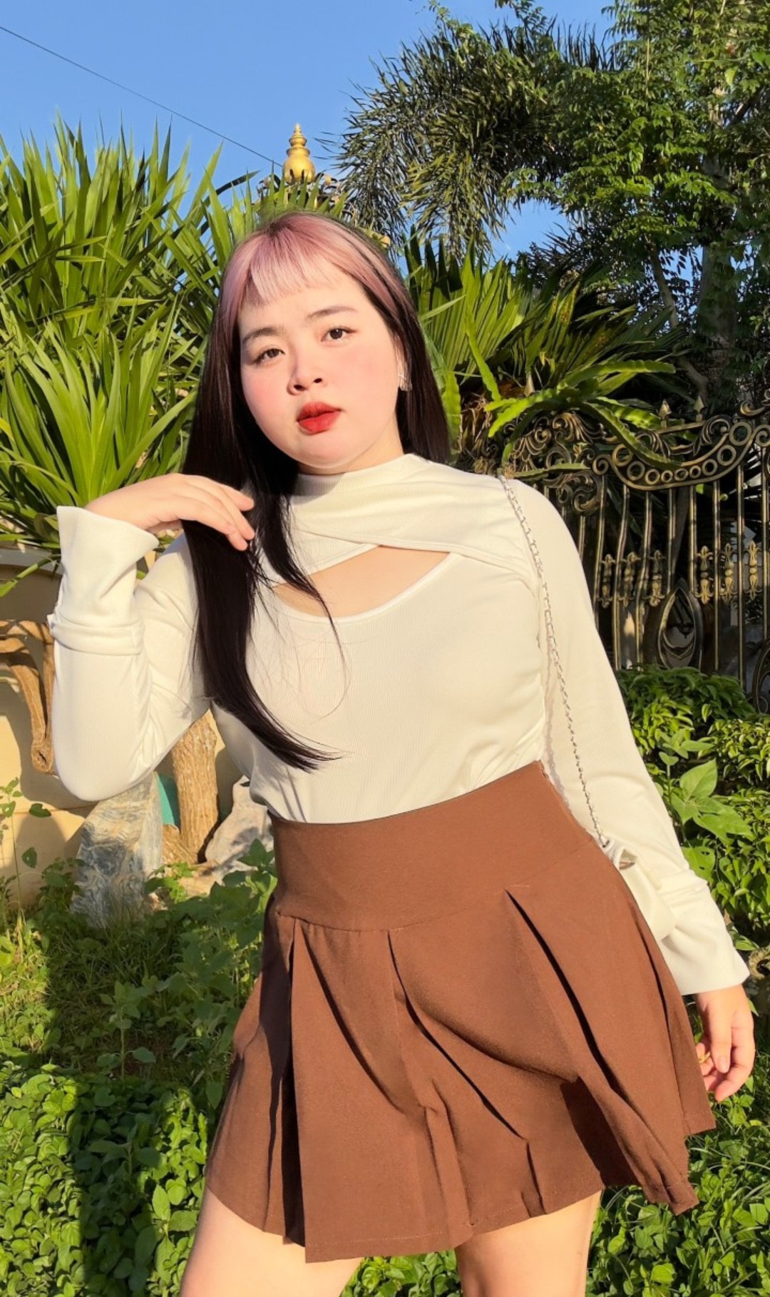 Bigsize Female Long Sleeve Split Chest T-Shirt With Sexy Form G152 ...