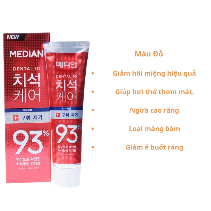 Median Dental IQ 93% Toothpaste 120g-Korea | Shopee Malaysia