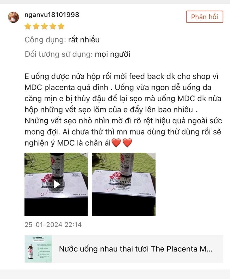 The Placenta MDC fresh Placenta drink brightens skin, prevents freckles ...