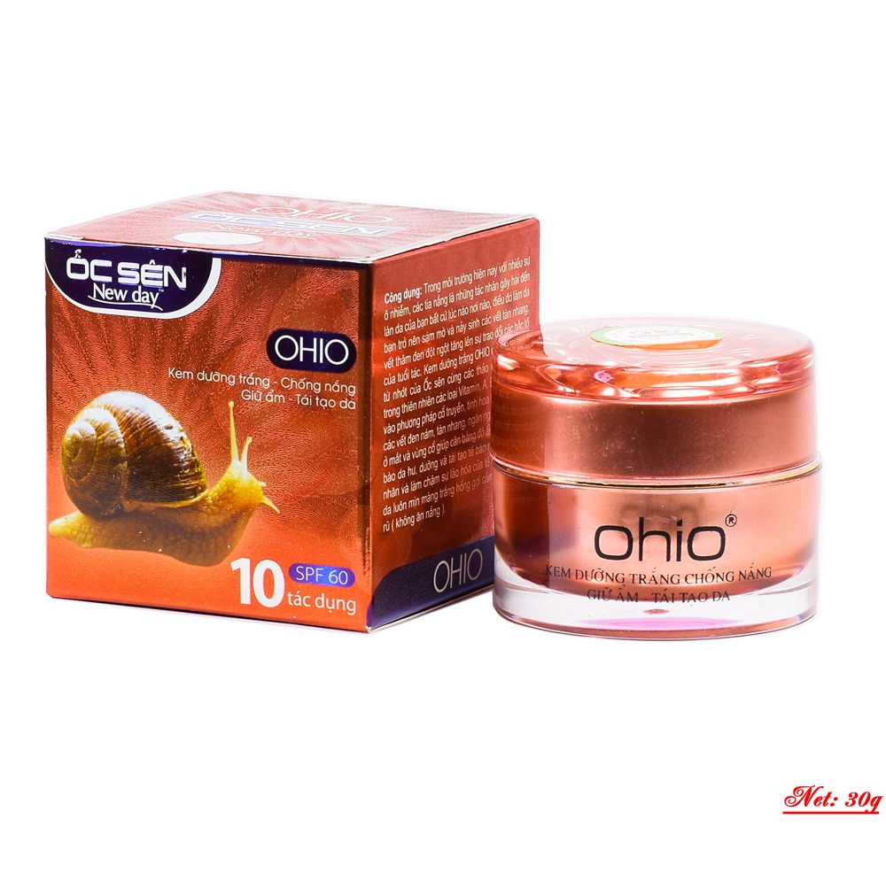 Ohio NEW DAY Snail Whitening, Moisturizing, Regenerating Sunscreen ...