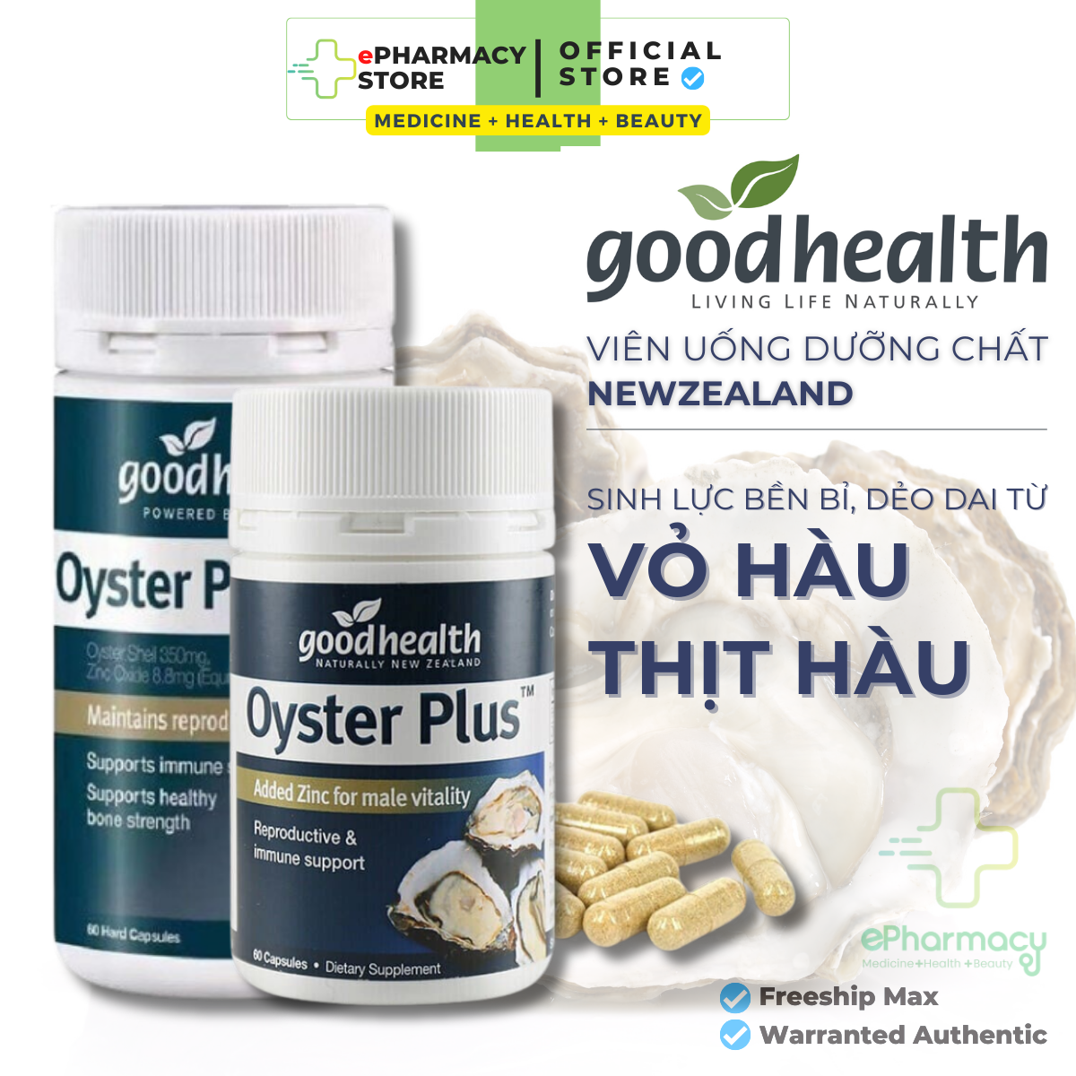 Good Health Oyster Plus Zinc New Zealand Oyster essence oral tablet for ...