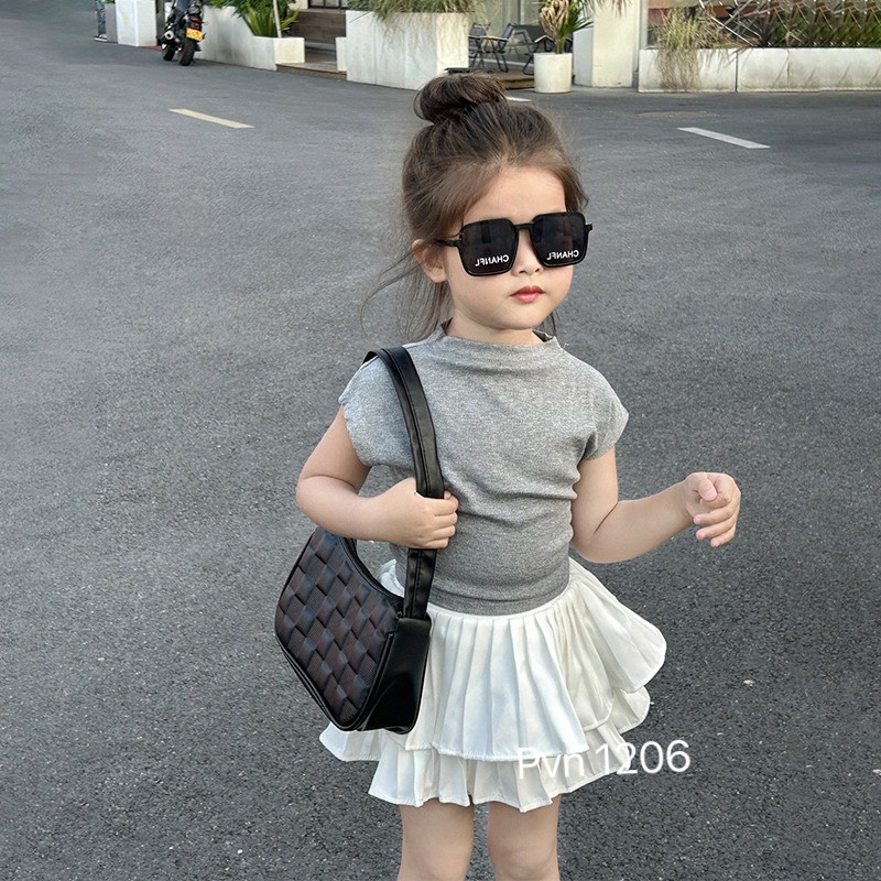 Baby girl clothes set - Baby girl skirt set with cute backless mussel ...
