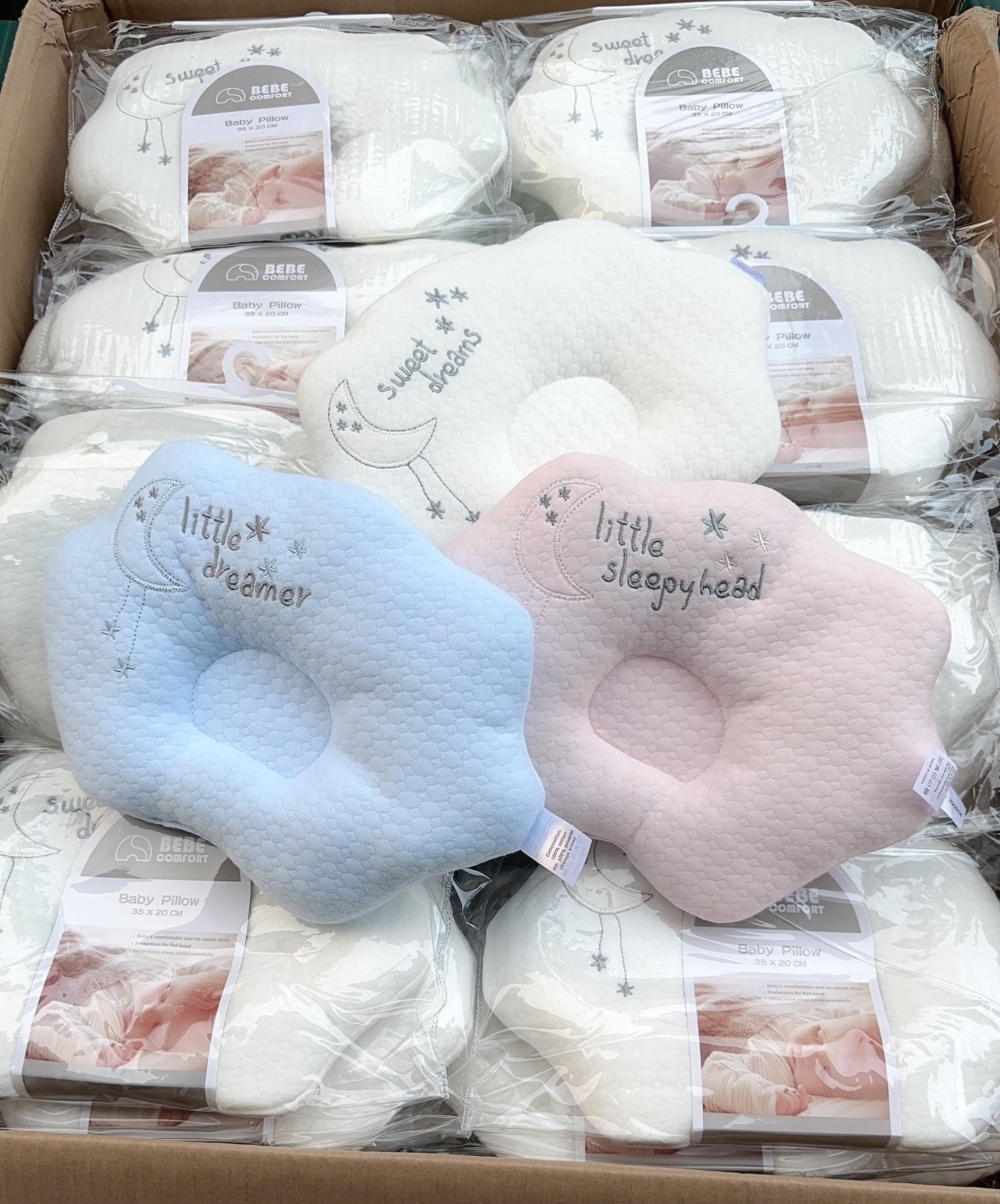 Bebe Comfort Premium Cotton Pillow Anti-Distortion and Head Recliner ...