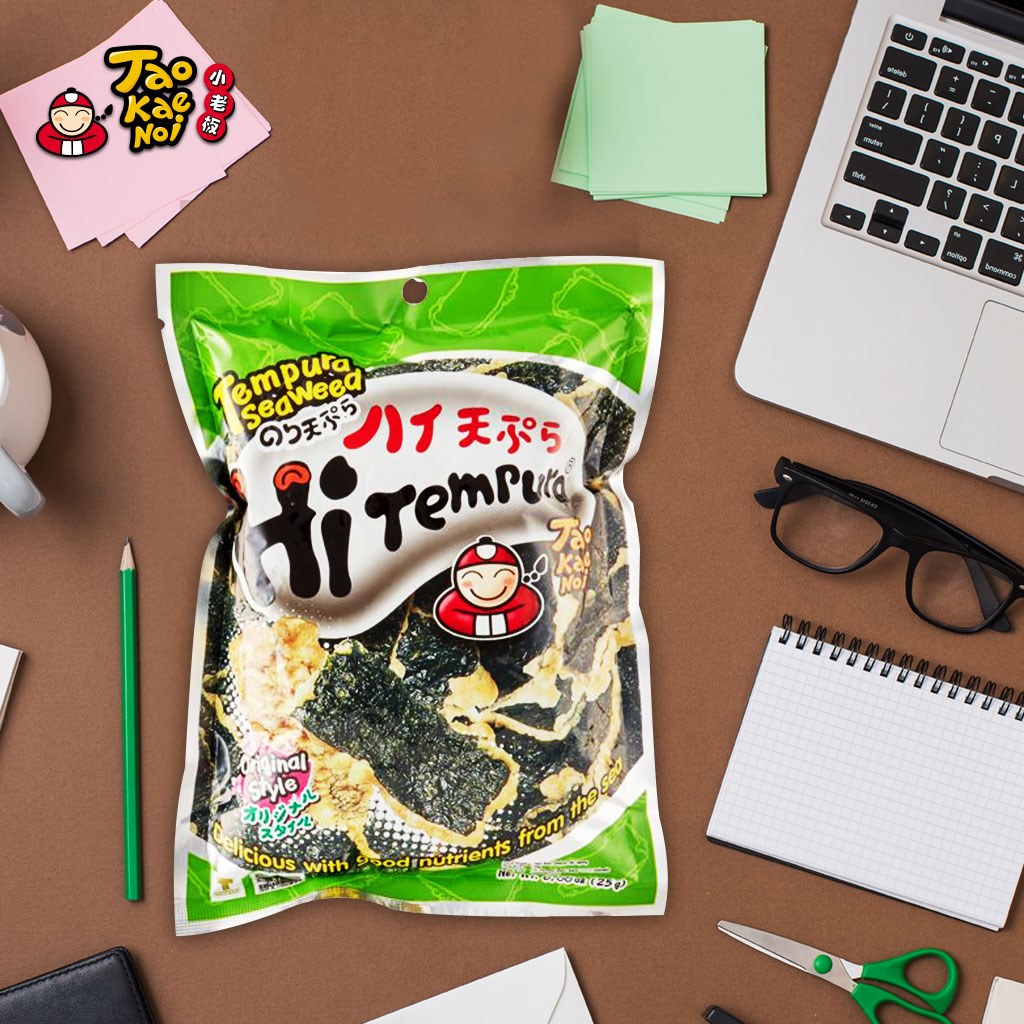 [RETAIL Package] Thai Instant Seaweed Snack Hi Tempura Taokaenoi 25G ...