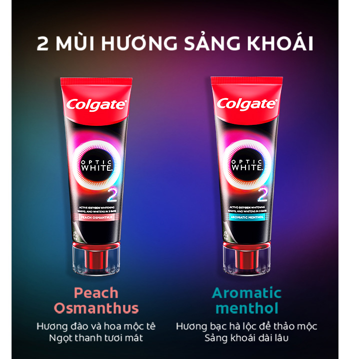 OXY [HB Gift] Colgate Toothpaste whitens teeth IN 3 DAYS Optic White O2 ...