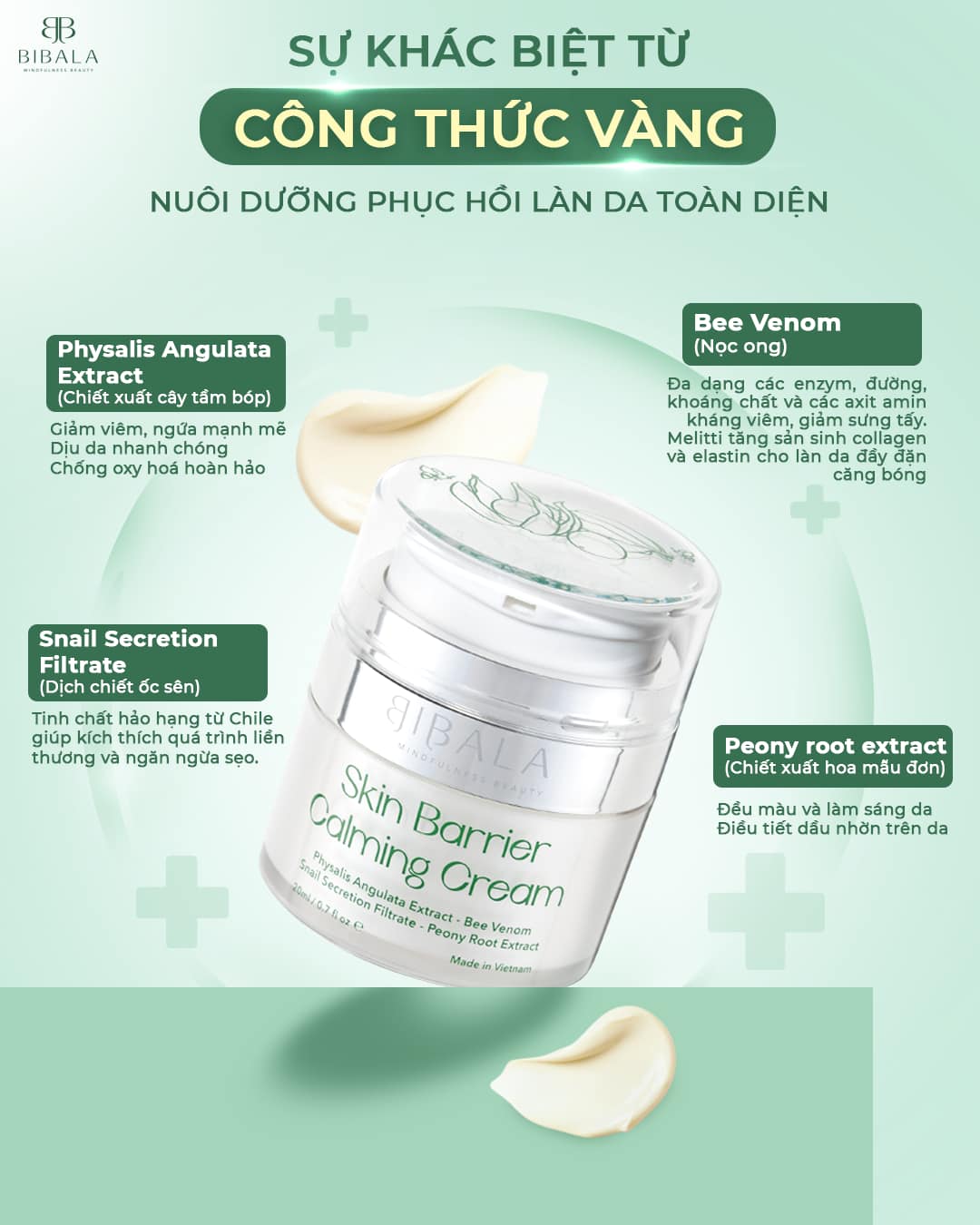 Bibala Restorative CREAM Soothes SKIN, Heals Wounds, SKIN BARRIER CALMING CREAM 20g | Shopee ...