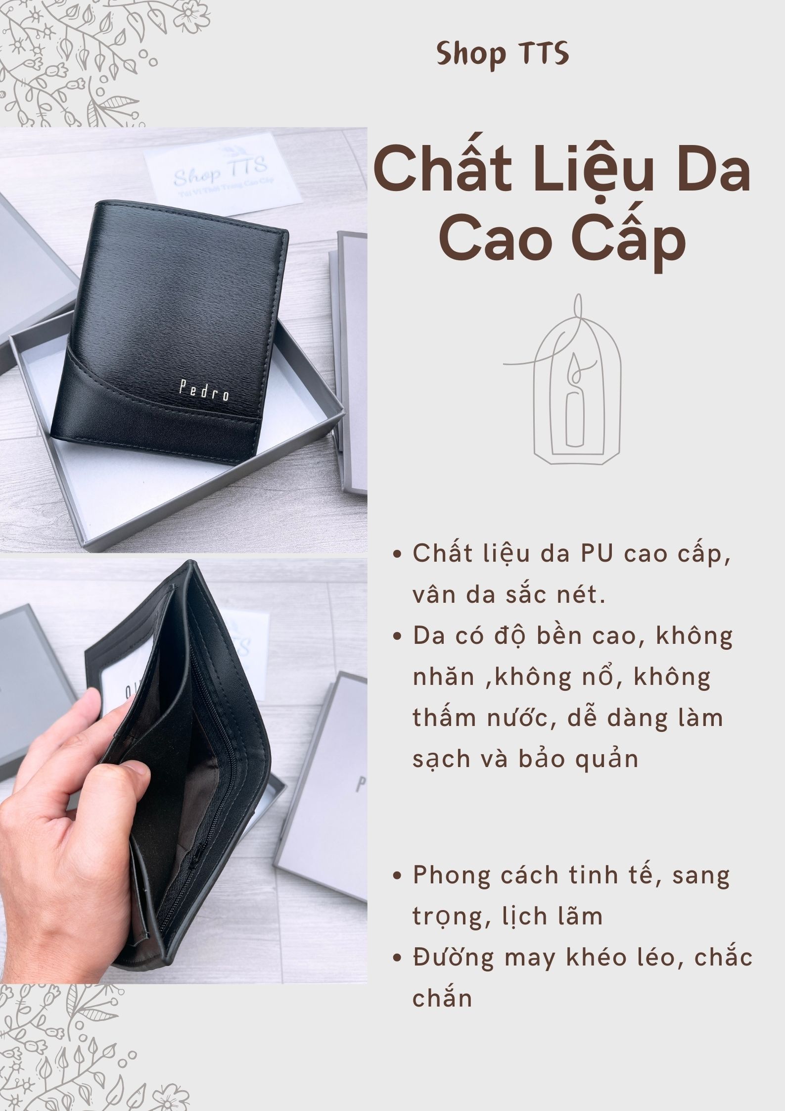Pedro Men's Leather Vertical Full Box with Paper Bag | Shopee Malaysia