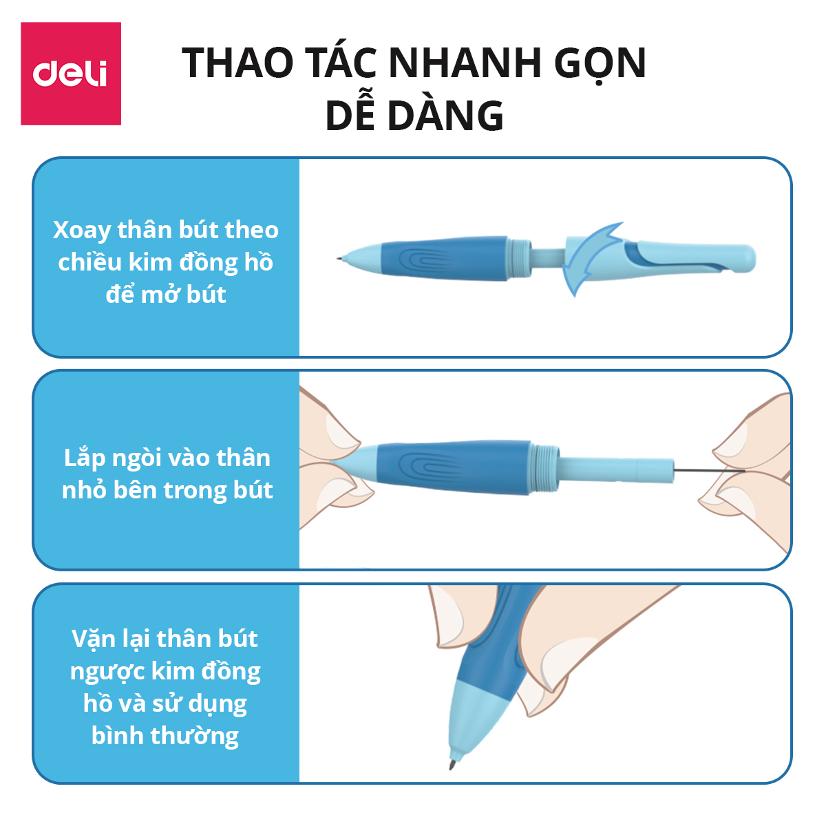 Needle Pencil Set With HB 0.9mm Deli Nib Box - Ergonomic Needle Pencil ...