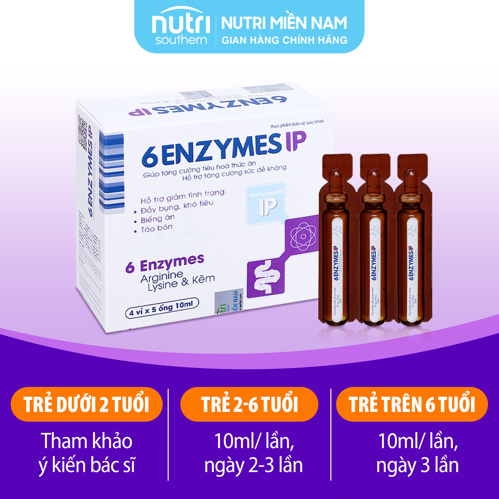 Digestive Enzyme 6 ENZYMES IP - Supports Digestion with 6 Essential ...