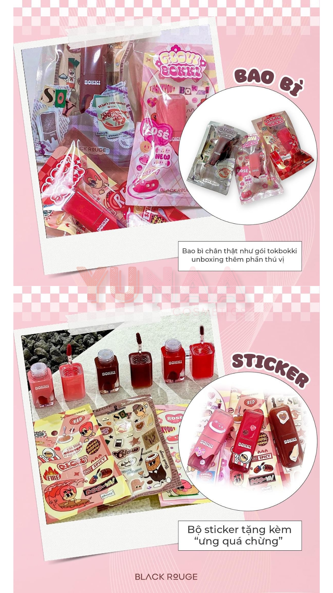 [Y130] [Bokki] Black Rouge Glow Bokki Tint - All Colors | Shopee Malaysia