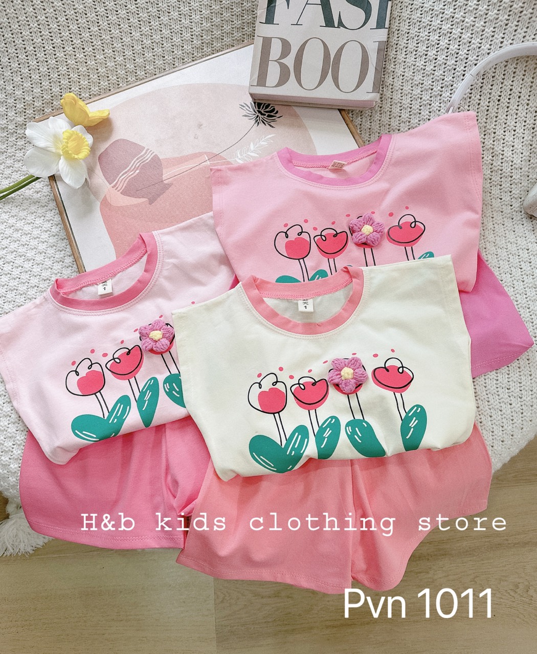 Baby girl clothes set - Baby girl outfit with round neck and mussel ...