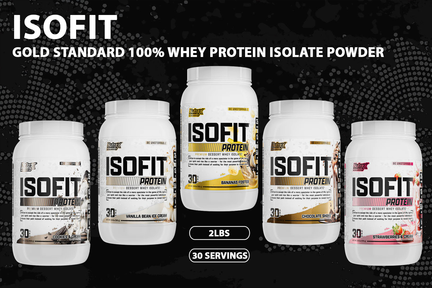 Nutrex ISOFIT Whey Protein Isolate (2Lbs, 5Lbs) Premium Protein ...