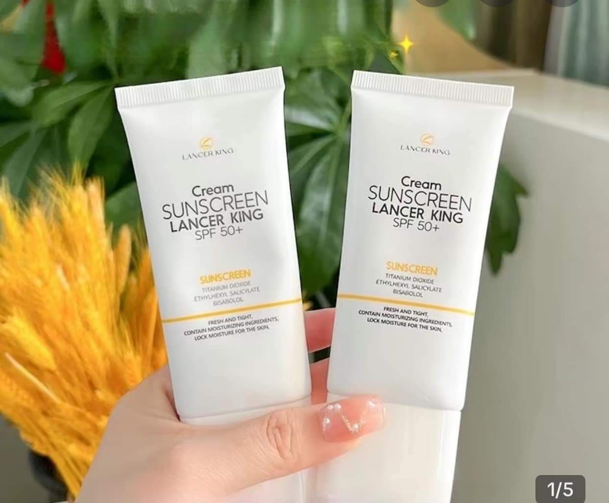 Lancer KING sunscreen moisturizes and tones skin SPF50 PA+ Sunscrean ...