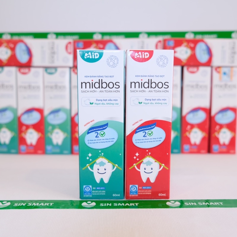 Midkid foaming toothpaste for babies from 1 year old to prevent tooth ...