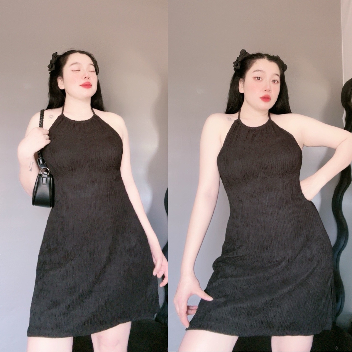 Big size A-line camisole dress with slits on both sides for cool summer ...