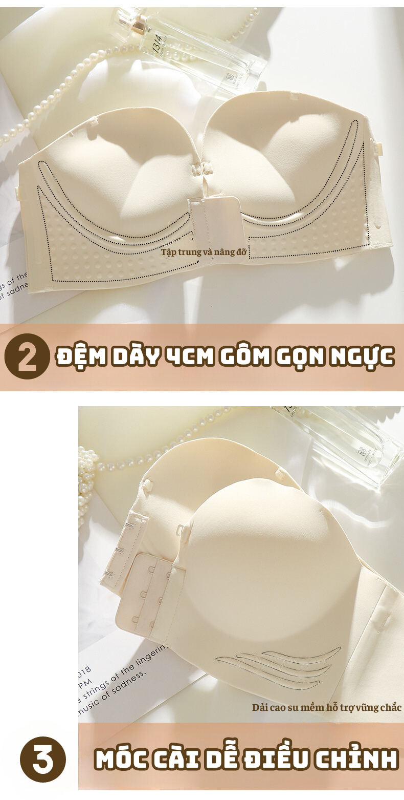 Sunbra 946 5cm Thick Padded Front Wireless Bra with Large Breast ...