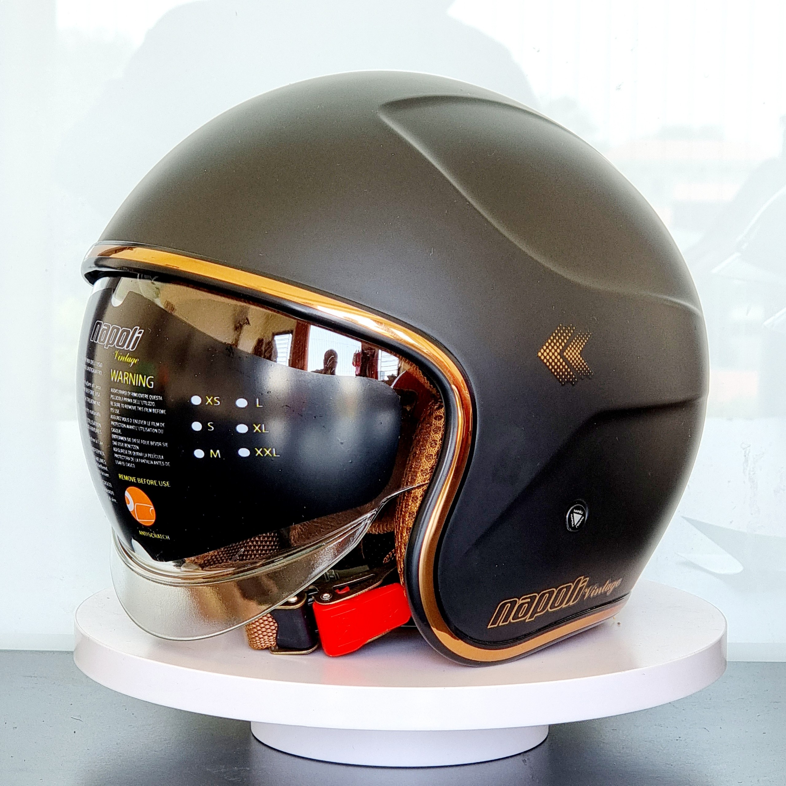 Napoli children's helmet with built-in goggles for children from 9-15 ...