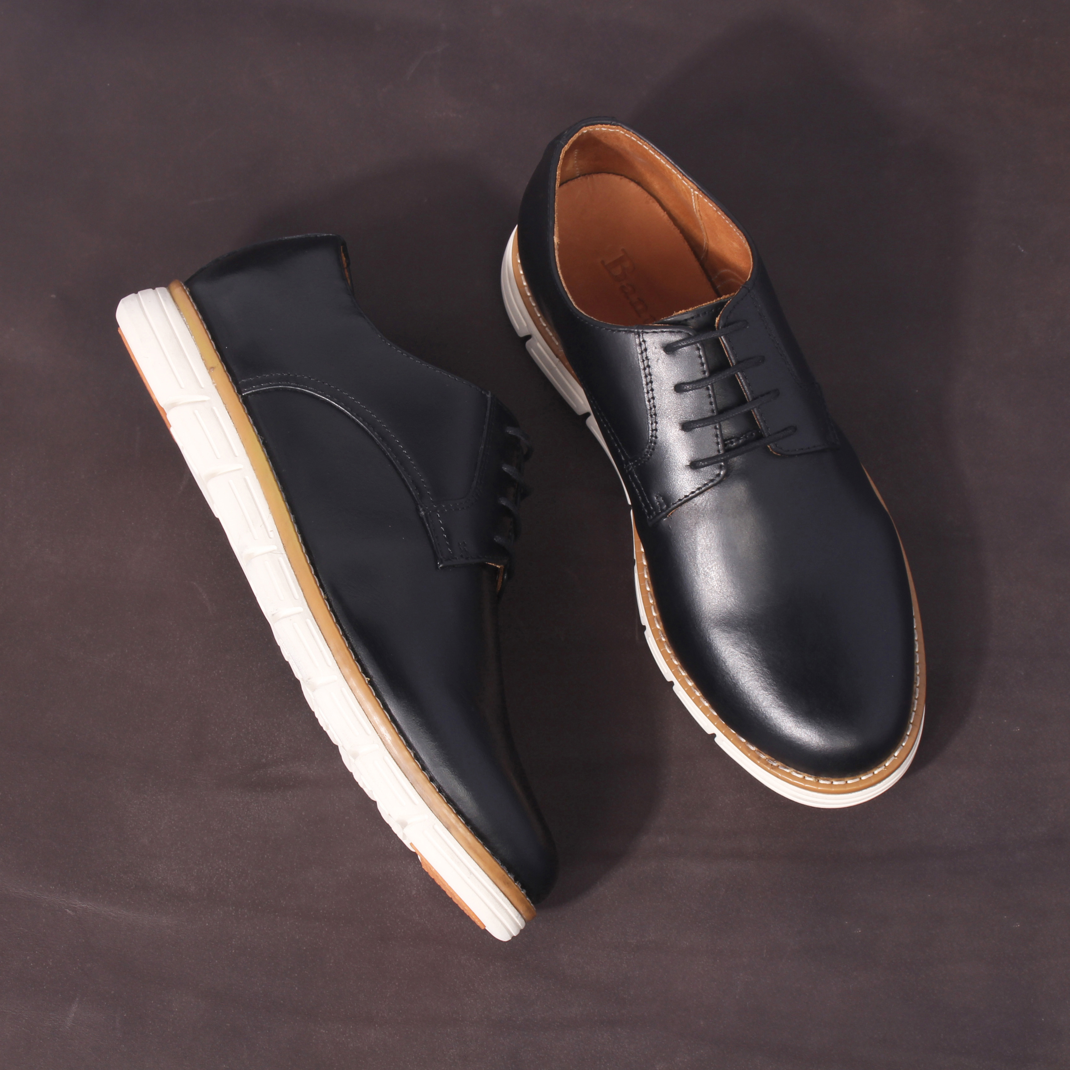 Banuli Men's Plain Toe Derby Casual Shoes, Banuli Men's Plain Toe Derby ...