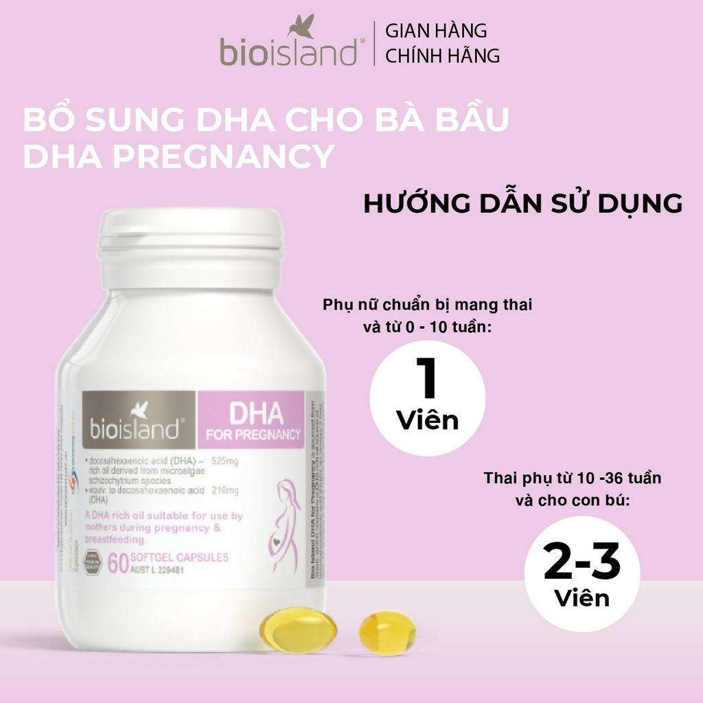 Bioisland DHA Pregnancy vitamin tablets 60 tablets develop fetal brain, smart and healthy baby ...
