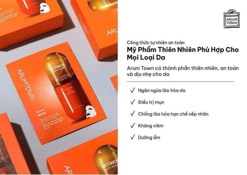 Korean Arumtown Moisturizing Brightening Mask (25g) | Shopee Malaysia