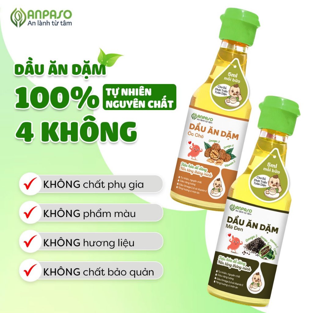 Anpaso baby weaning oil 50ML helps develop the brain, Anpaso baby ...