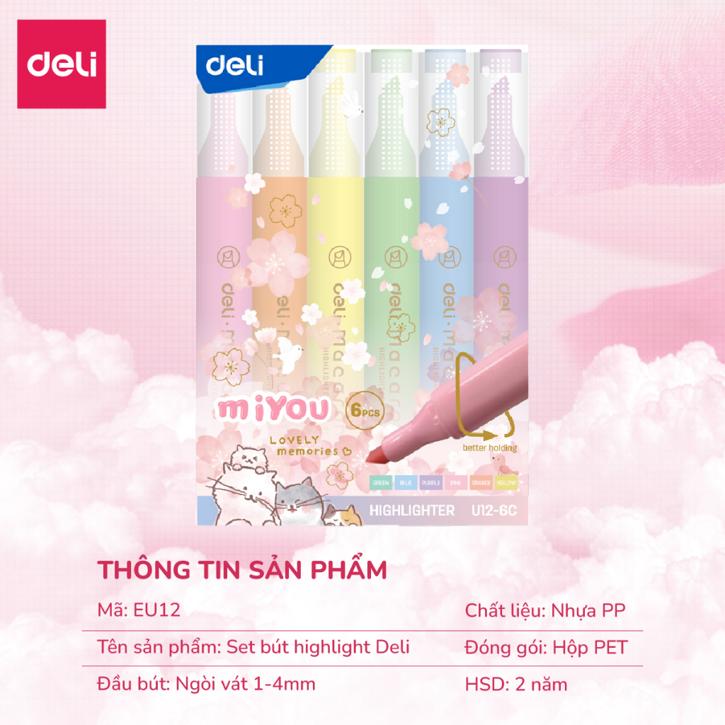 [NEW] Set of 6 Cute 6-Color Memory Highlight Pens Luminous Markers Take ...