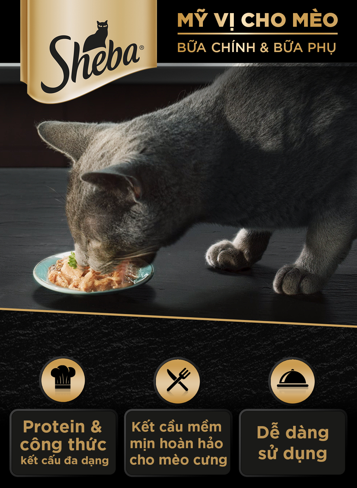 Sheba Pate for gourmet cats - Sauce adult cat food, 70g | Shopee Malaysia