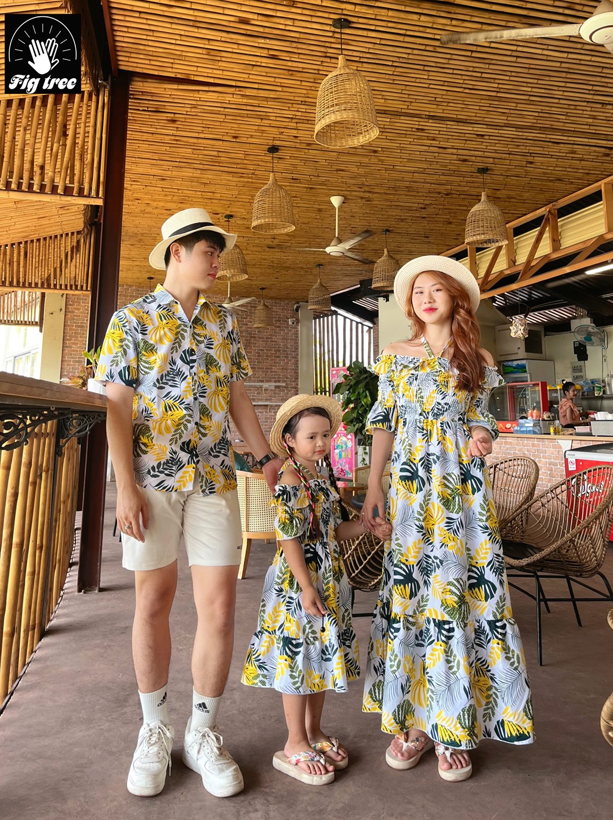 FIG TREE Family Set with Vibrant Summer 2025 Beach Patterns (Bright ...