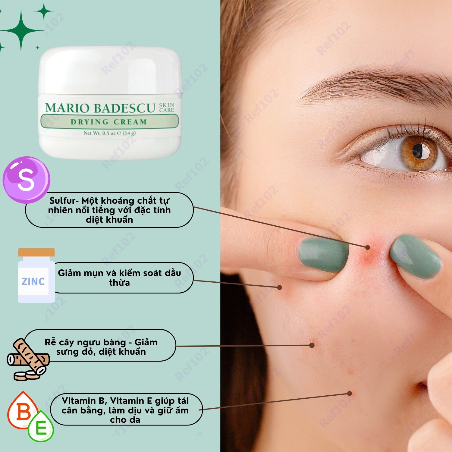 Mario Badescu Drying Cream for hidden acne skin (genuine US Bill ...