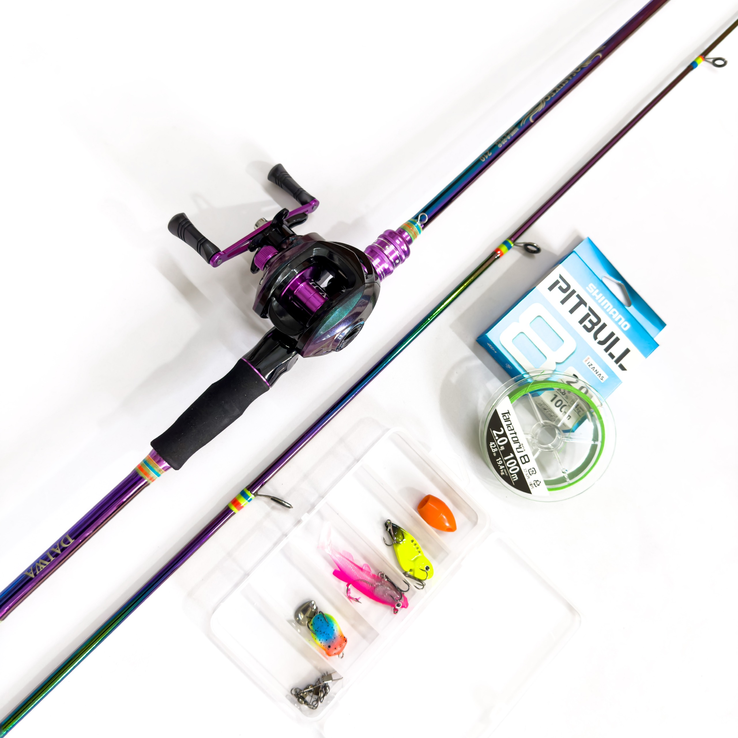 Sasuke Titan premium horizontal lure fishing rod set comes with lure ...
