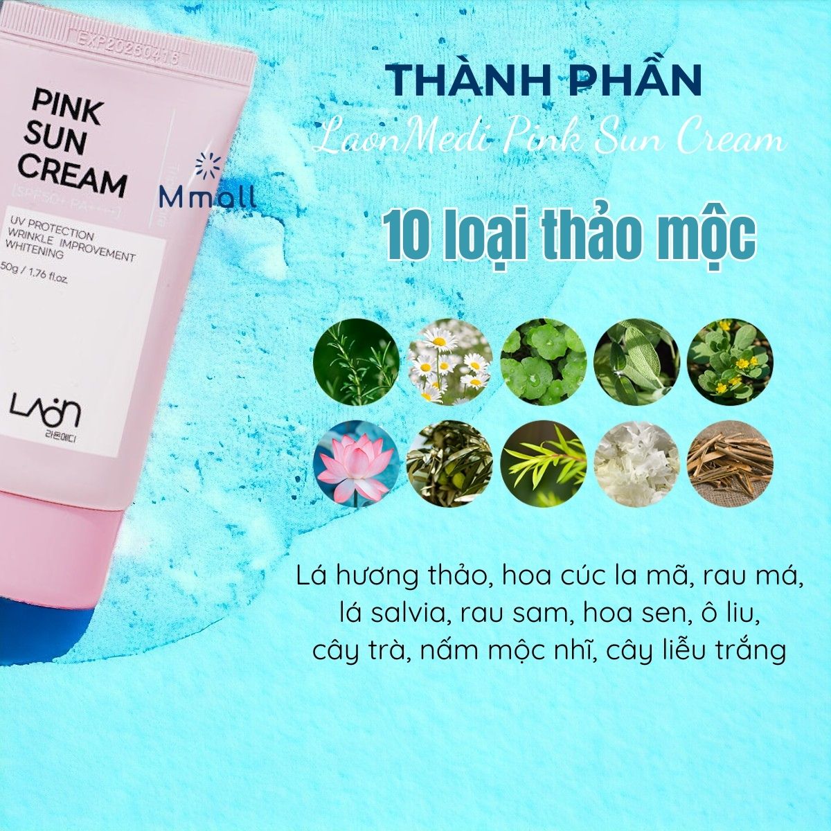 Laonmedi Pink Sun Cream tone-enhancing sunscreen for oily and acne ...