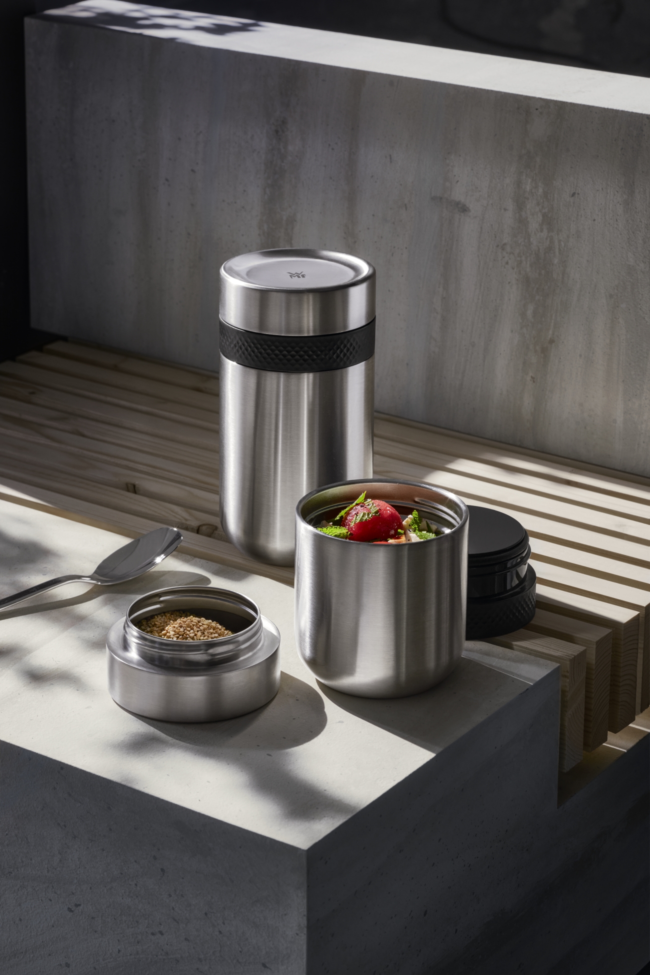 Wmf Thermo Thermal Food Container with Two Separate Compartments ...