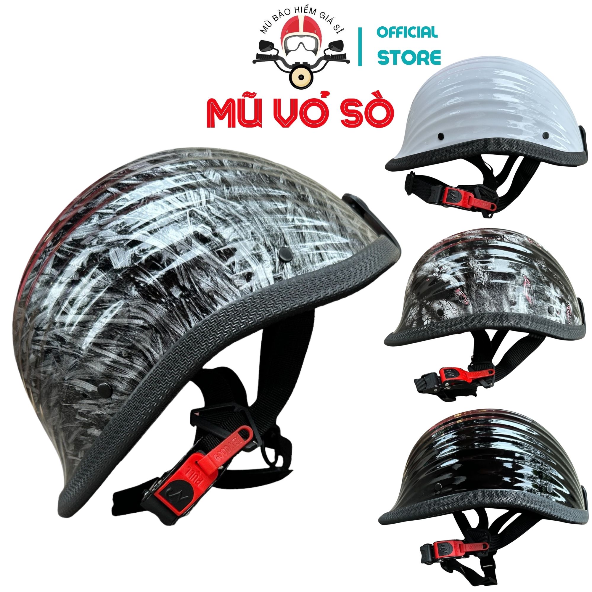 1/2-head Clamshell Helmet with Carbon Dip Paint, super cool street ...