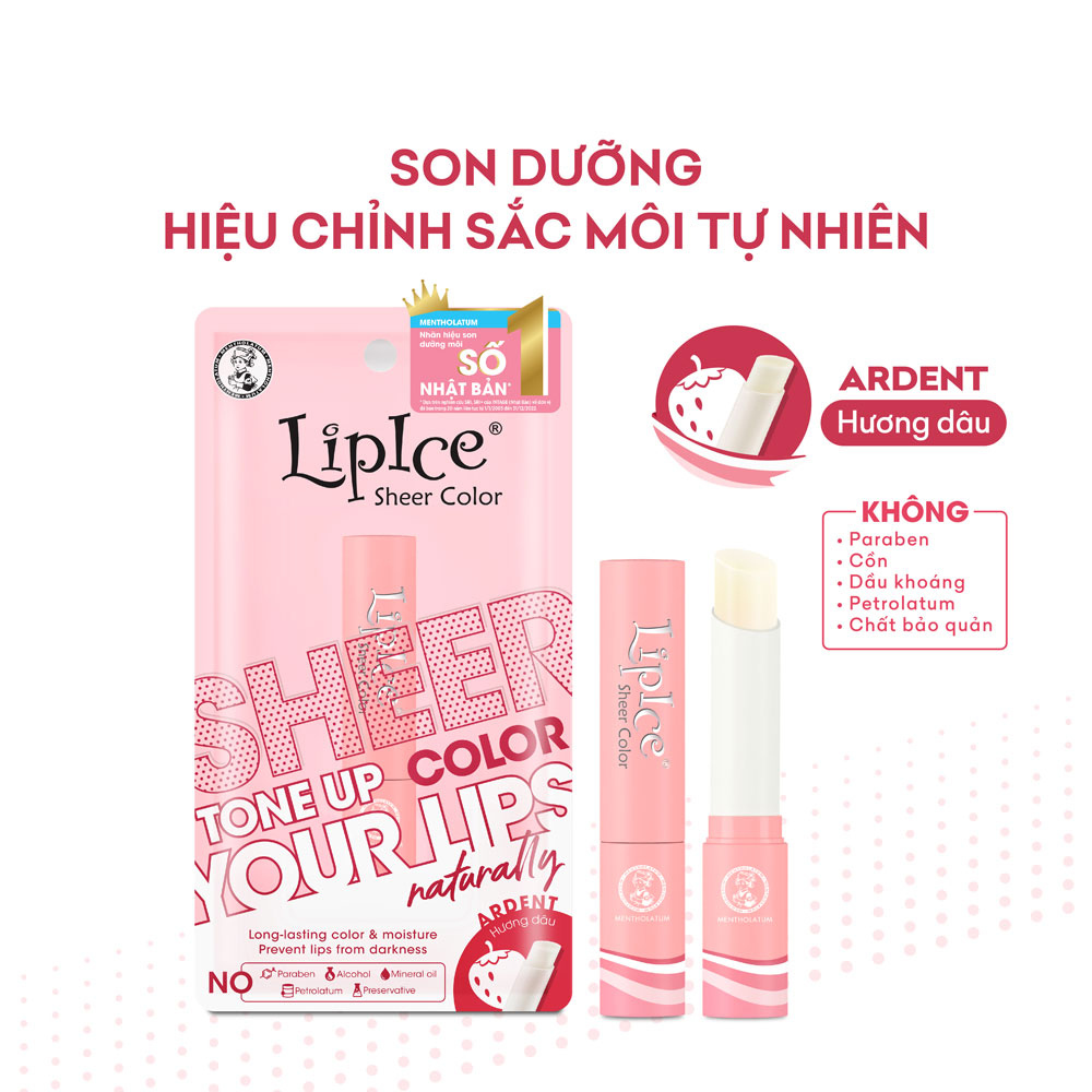 Lipice Sheer Color natural blush correction lip balm 2.4g | Shopee Malaysia