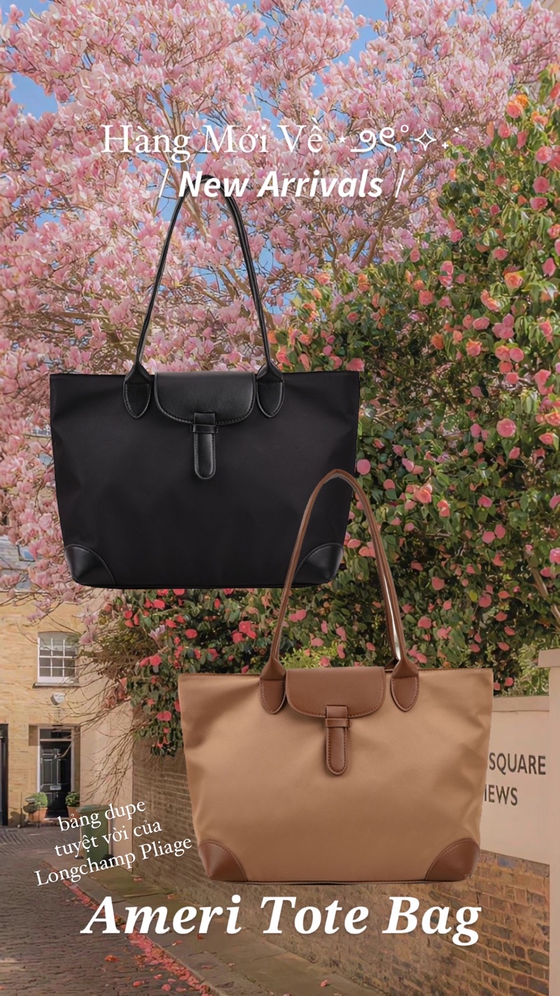 [ Charm Included ] Ameri φめり Tote Bag - Ameri Leather Parachute Tote ( Ouithebrand ) | Shopee ...