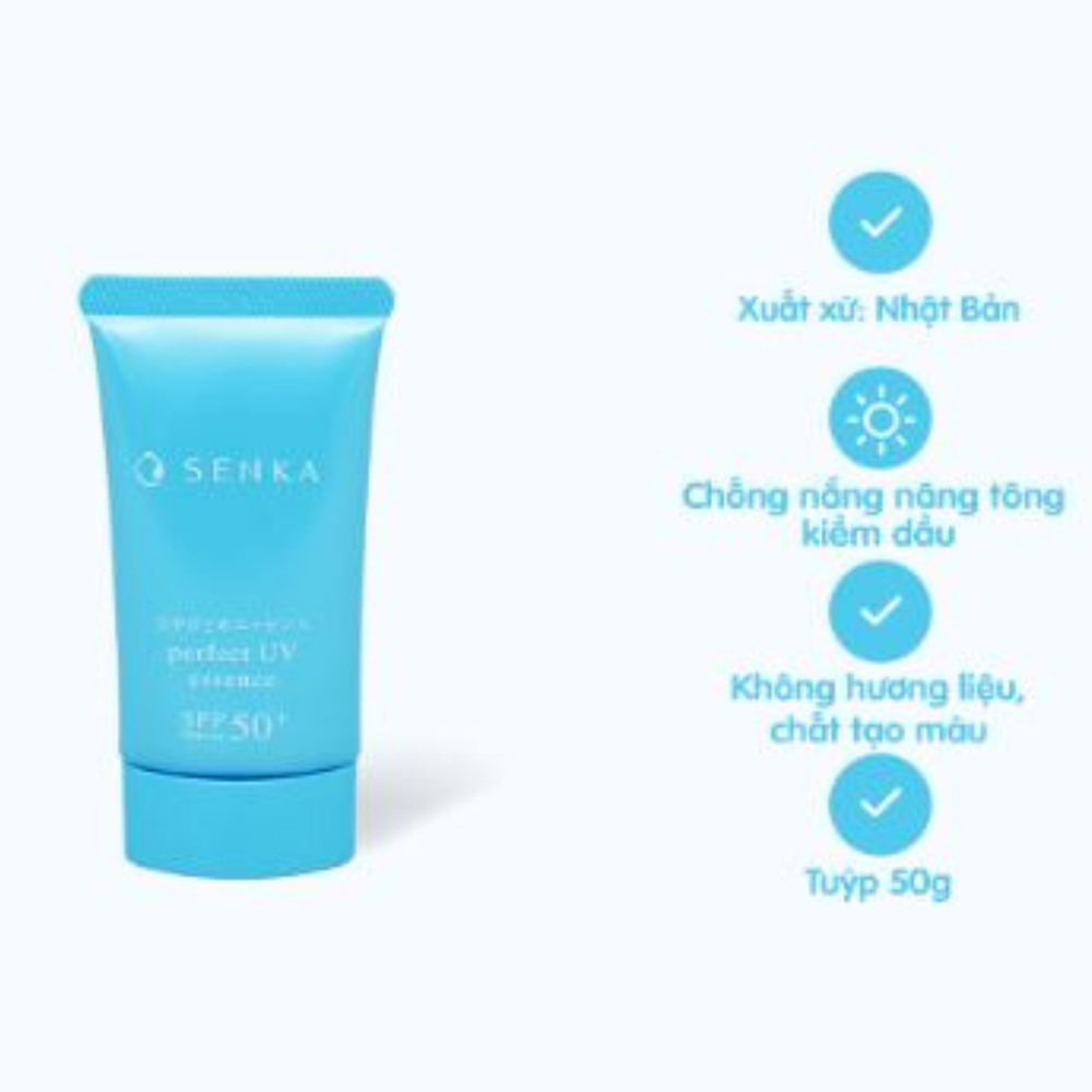 Senka Perfect UV Essence Tone-Up Sunscreen SPF50+ PA++++ 50g | Shopee Malaysia