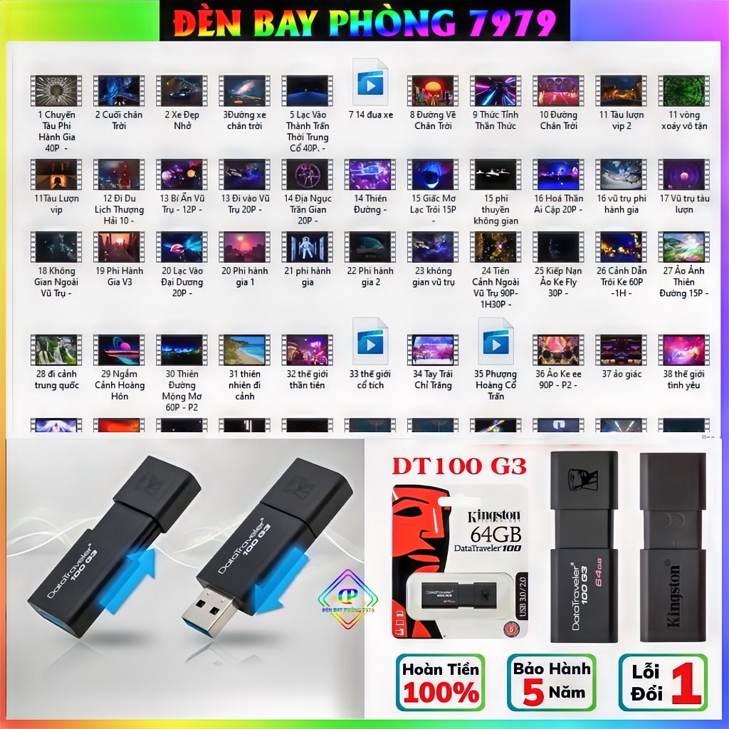 Kingston DT100G3 USB 3.0 Scene USB Contains Vip Scene Data for Scenes, Concerts, Bars.. | Shopee ...