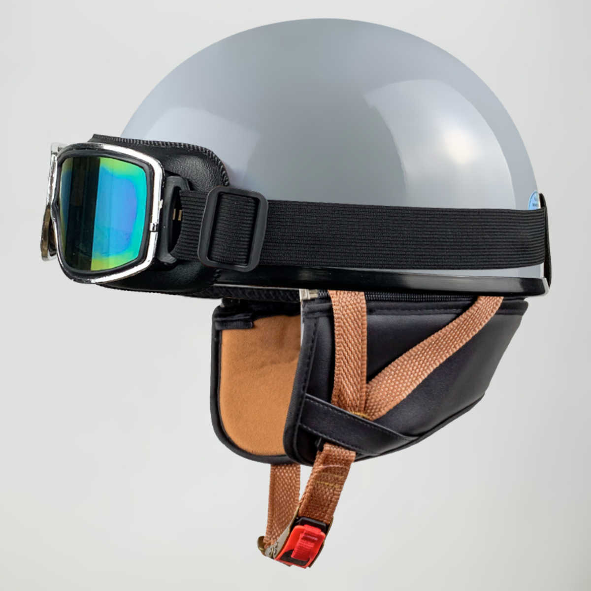 1/2 Varo PUG Version Harley Helmet with leather cover - Genuine - Varo ...