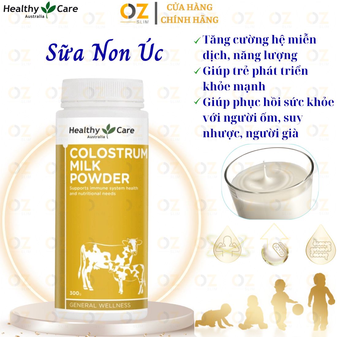 Australian Healthy Care Colostrum Milk Powder Contains High Nutrient ...