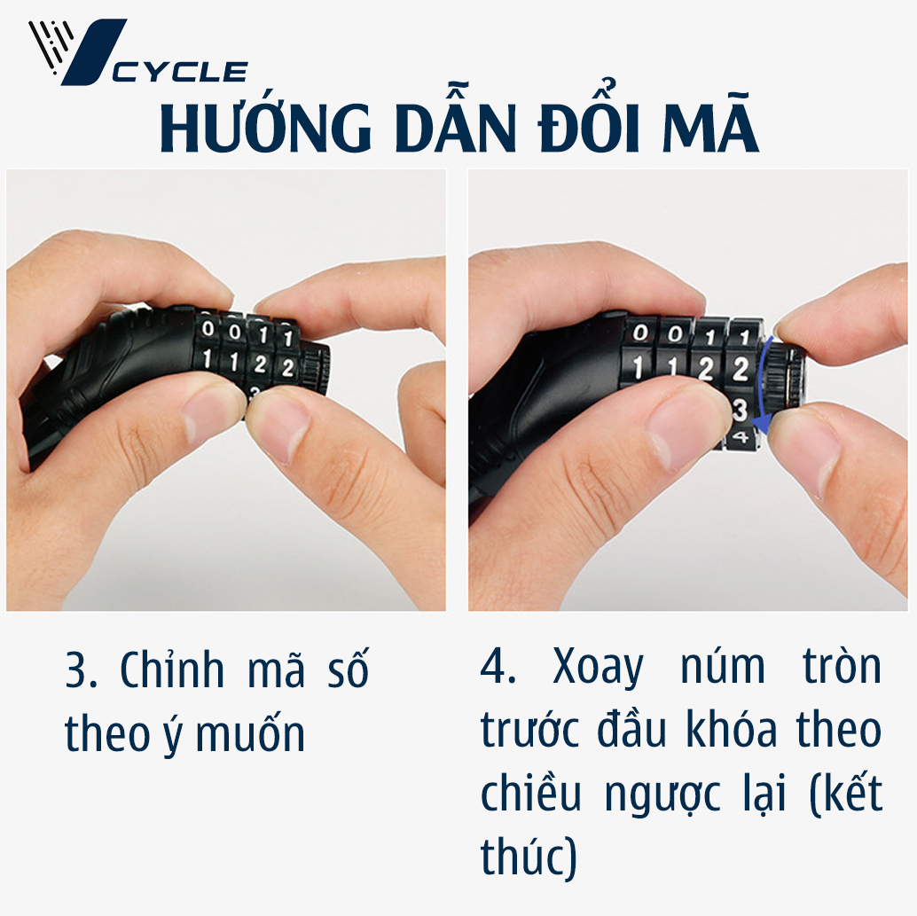 Bicycle and motorbike wire lock with 5 anti-theft lock codes can change ...