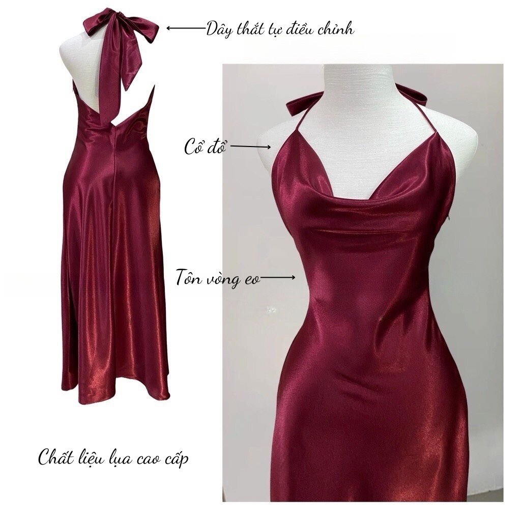 Soc NAU DRESS NV604 High Quality Silk DRESS with Bow Tie Waist and ...