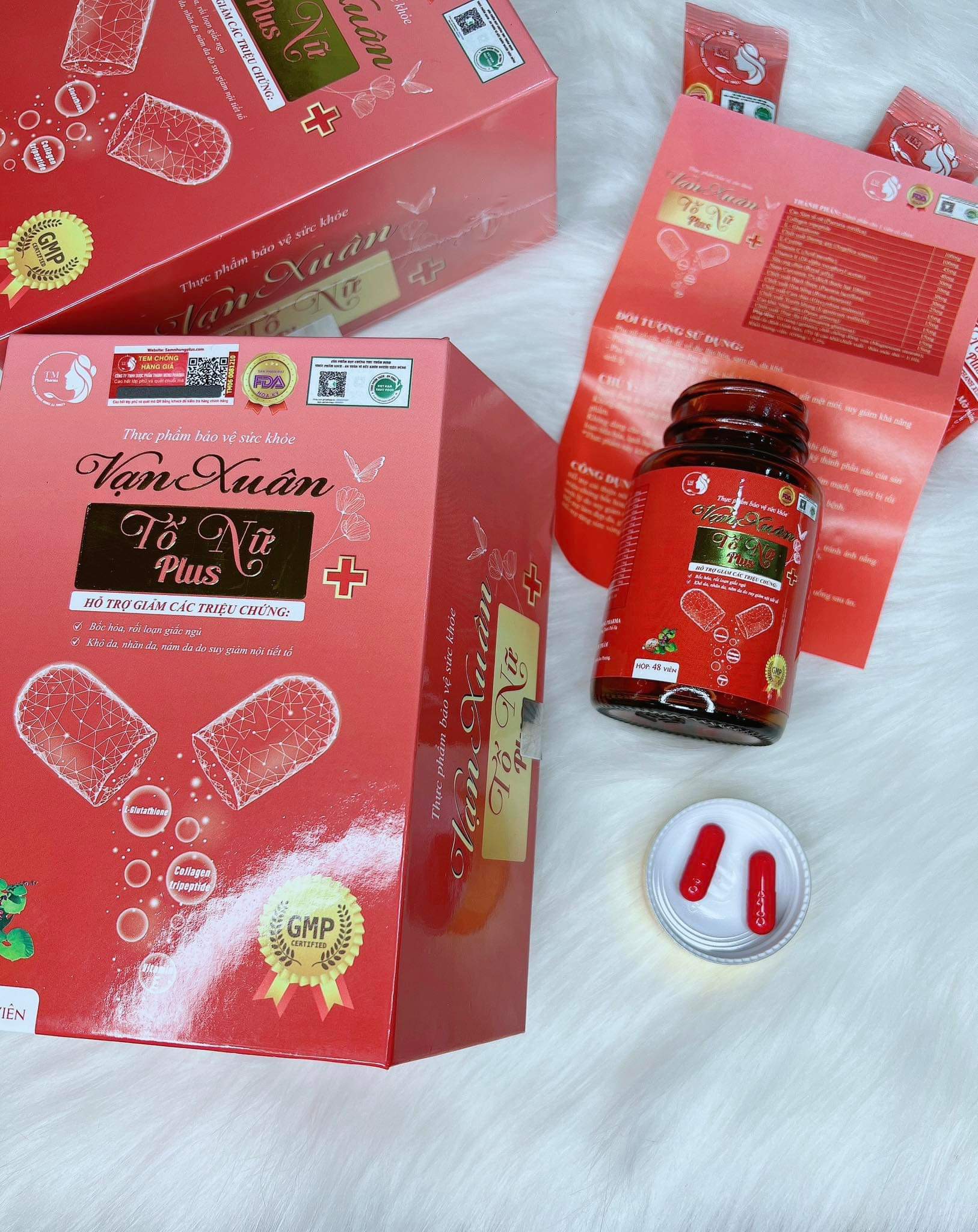 Van Xuan To Nu Plus TM PHARMA collagen supplement supports brightening ...
