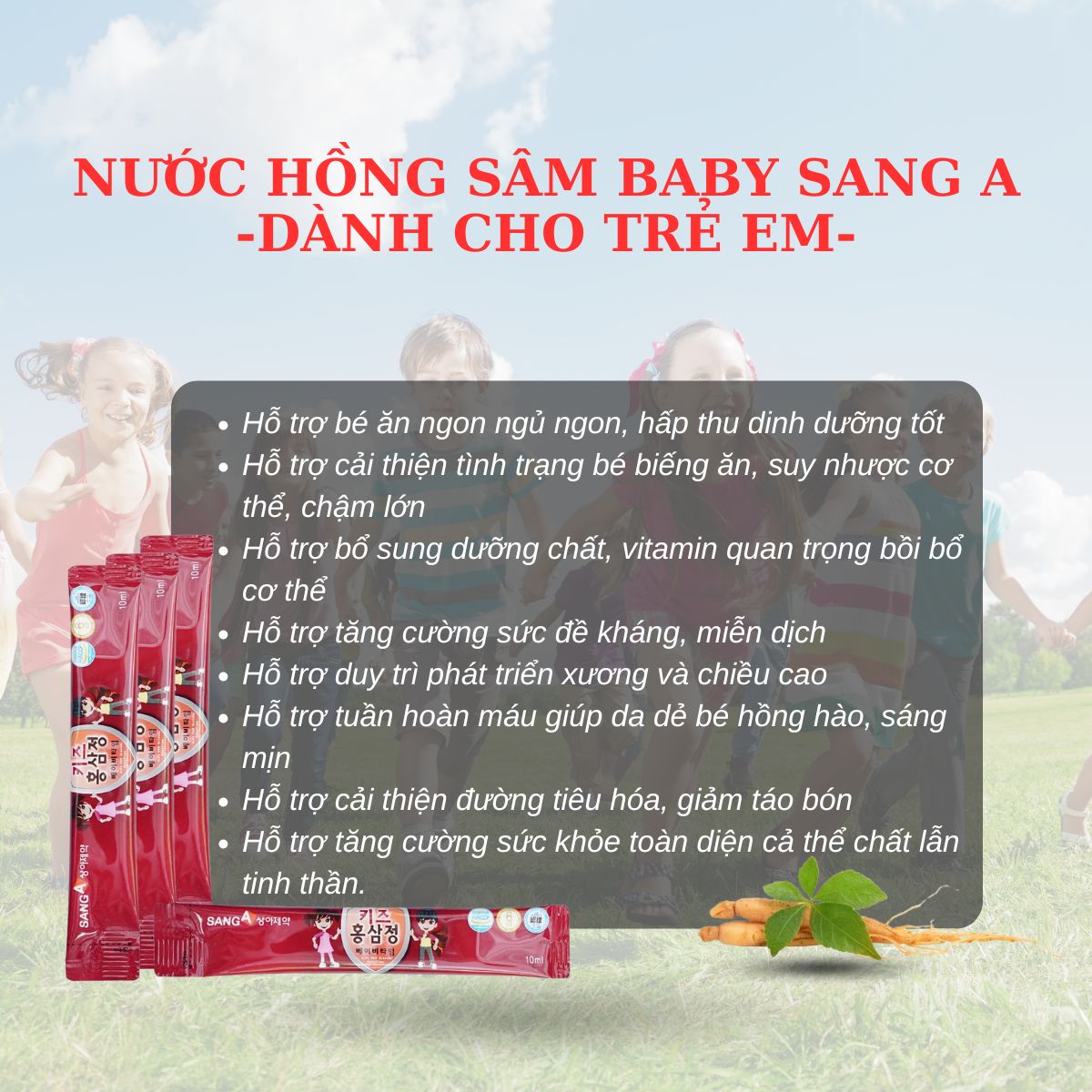 Baby SangA Korean Red Ginseng Drink (10ml x 30 Packs) - DHC Korea ...