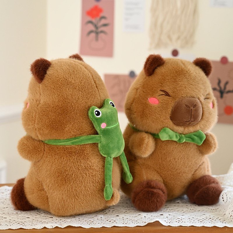 Super cute ANVIHOME Capybara Teddy Bear wearing frog - Capybara Teddy ...