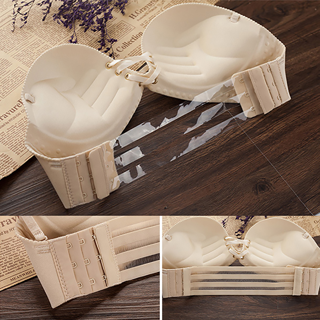Wireless Bra Transparent Back Straps, ZANABRA D785 Wireless Back Bra ...