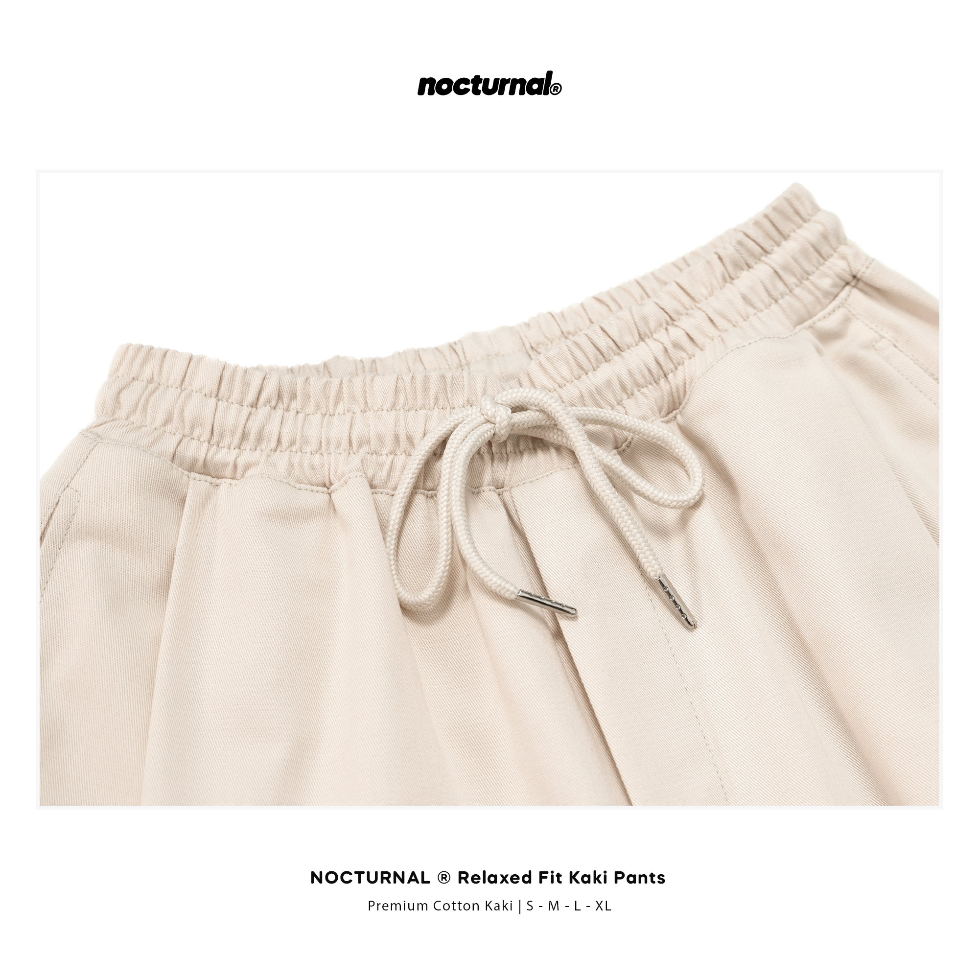 NOCTURNAL Unisex Wide Leg Pleated Khaki Pants for Men and Women Local ...