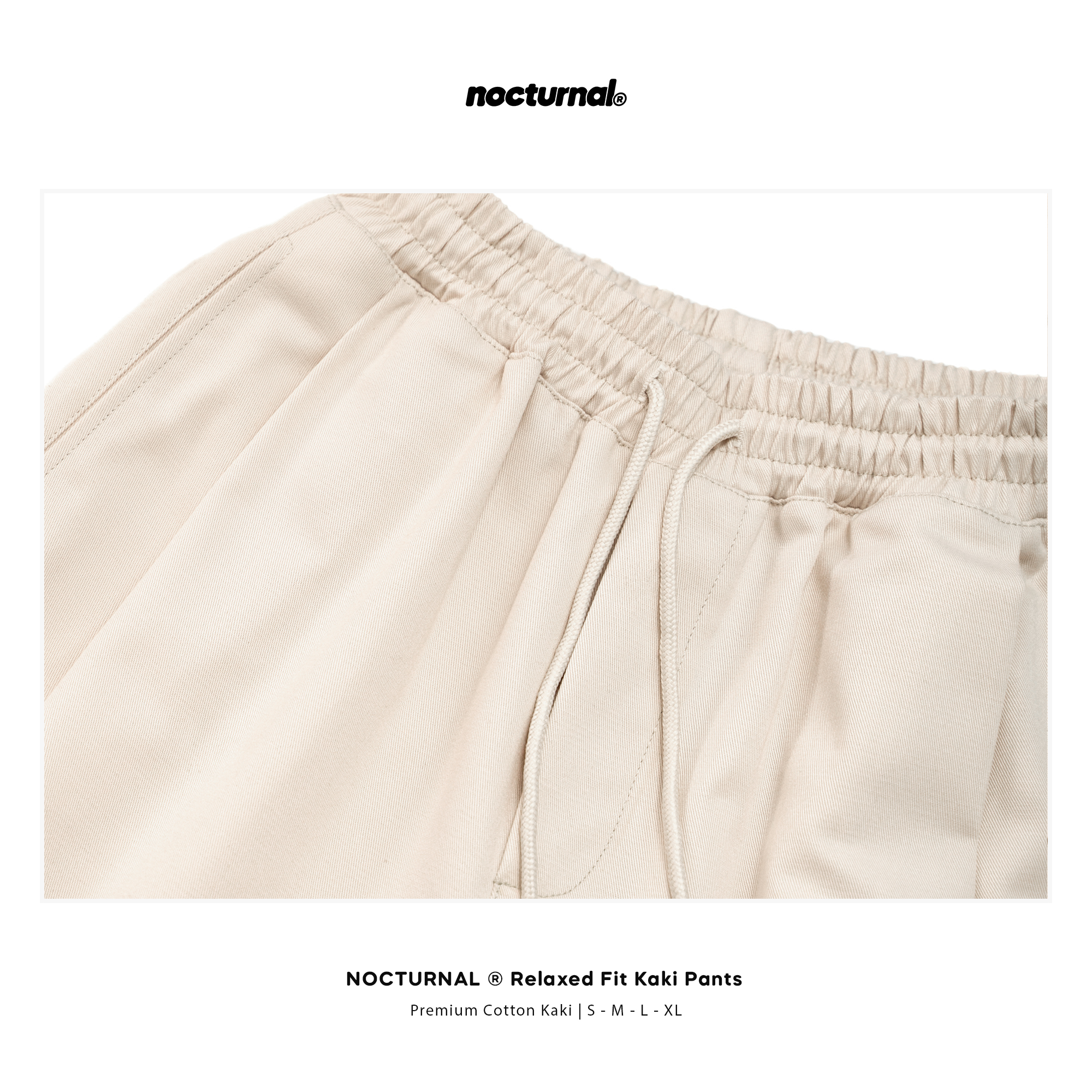NOCTURNAL Unisex Wide Leg Pleated Khaki Pants for Men and Women Local ...