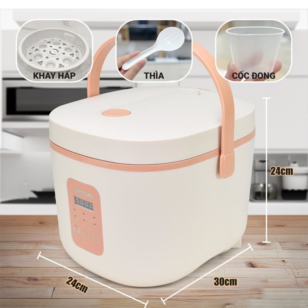 Goldsun GRC5050 electronic rice cooker, 1.8L capacity, 900W capacity, non-stick inner pot, 5 ...